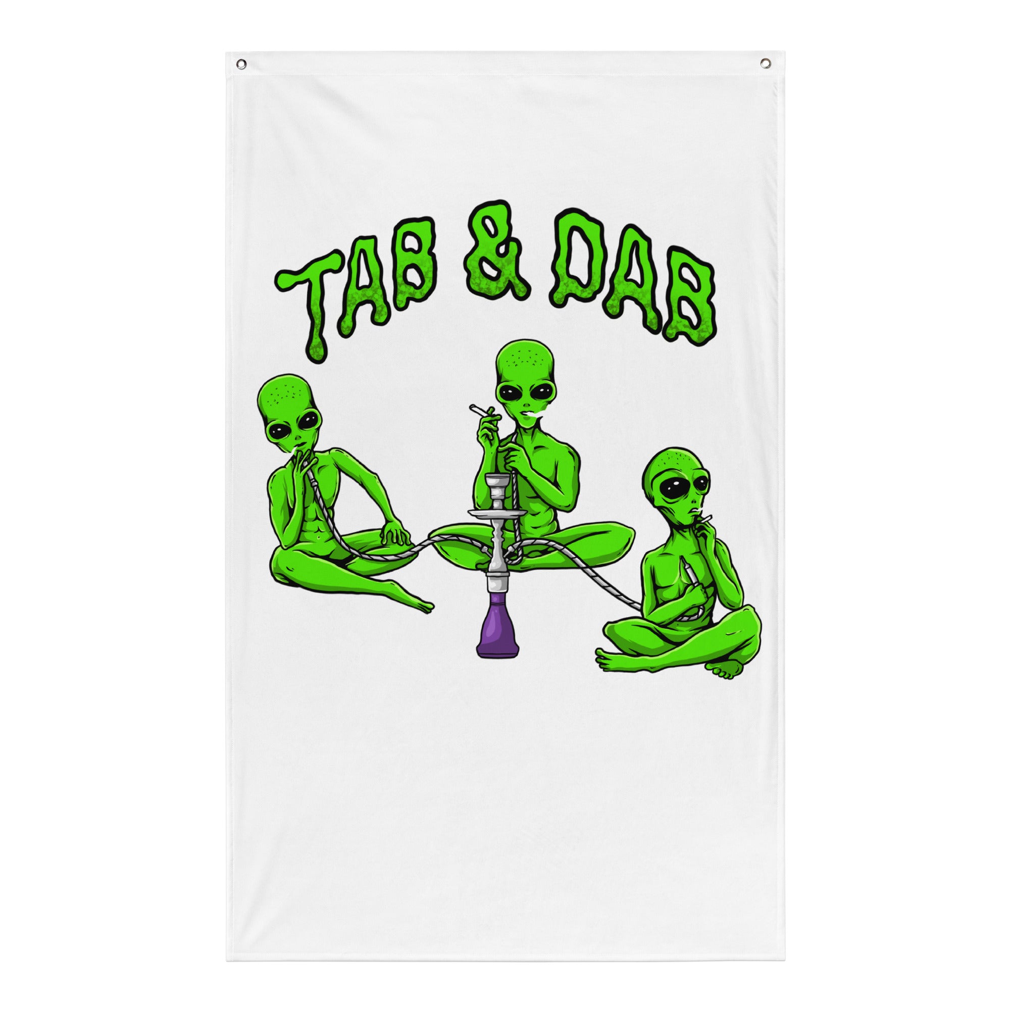 Alien Hookah Flag – TAB & DAB